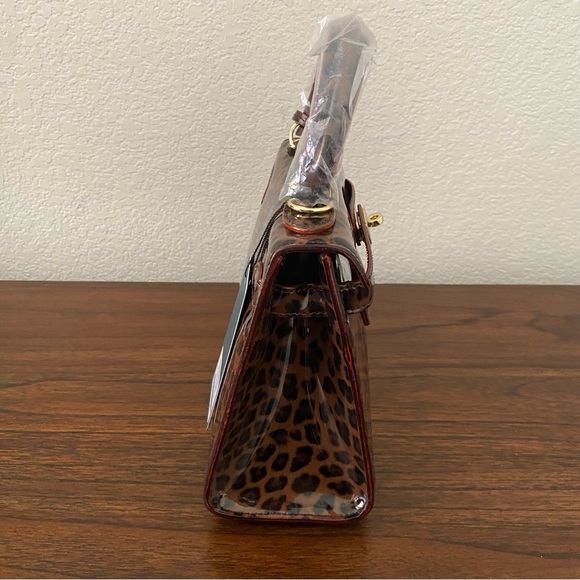 Evoly & Bloom | Bags | Evoly Bloom 22 Patent Leather Leopard Animal ...